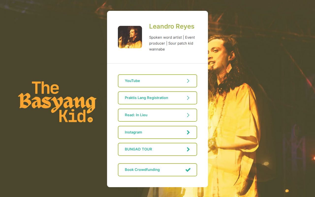 Leandro Reyes | The Basyang Kid